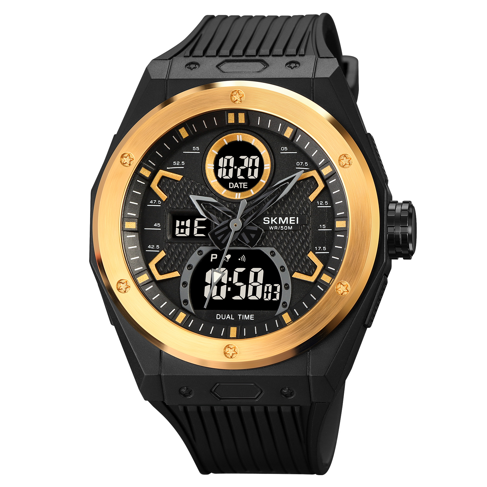 Купить Тактические Мужские Часы Золотые С Черным Skmei 2013gd Gold ...